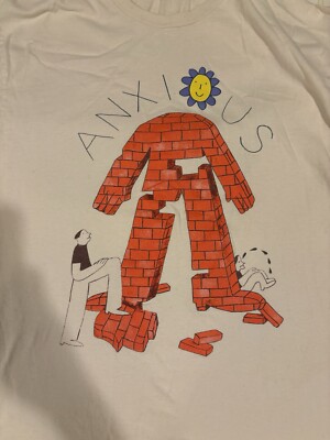 Anxious Band T Shirt Large Brickman Pop Punk Title Fight Hardcore Emo ...