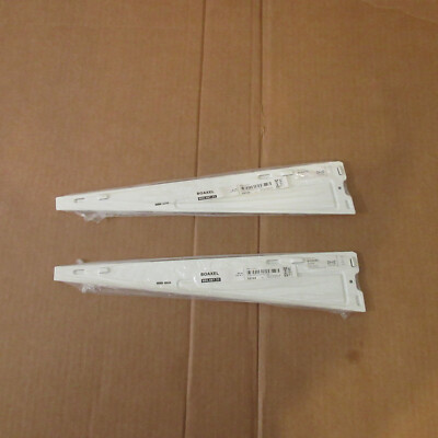 NEW Sealed Lot of 2 IKEA BOAXEL Wall Shelf Bracket White 15.75" 604.487 ...