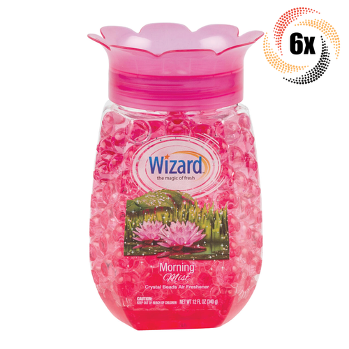 6x Jars Wizard Morning Mist Air Freshener Crystal Beads | 12oz | Fast ...
