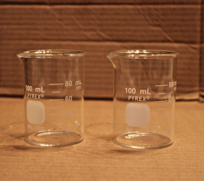100 mL Pyrex Griffin Beaker (2 Pack) 1000-100 Lab Grade (Bulk Discounts ...