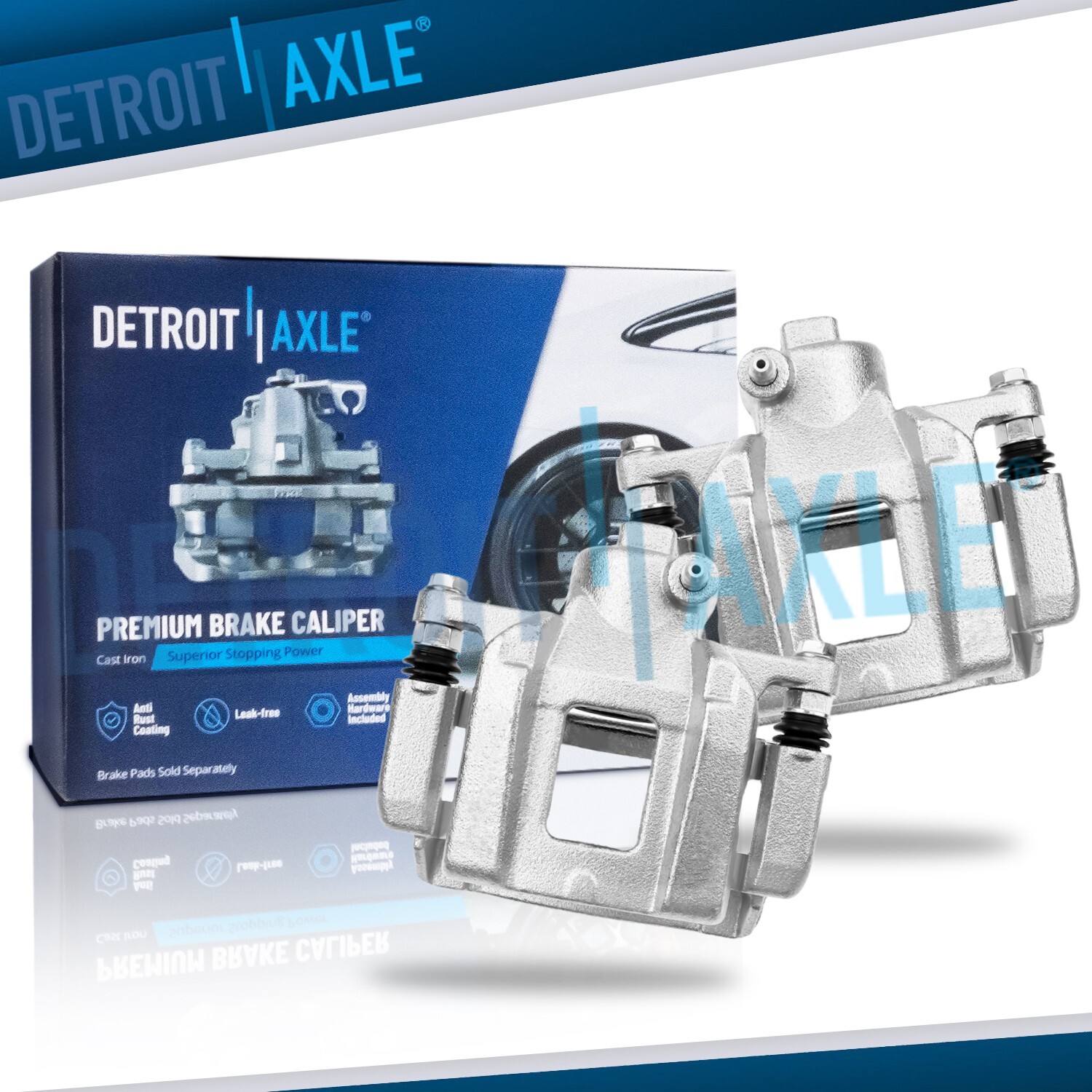 Rear Disc Brake Calipers w/ Brackets Assembly for 2014 - 2019 Cadillac ...