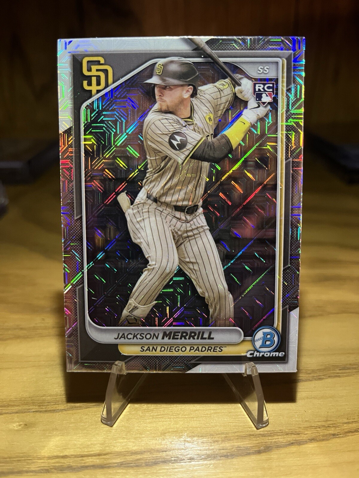 2024 Bowman Chrome #27 Jackson Merrill RC Mega Box Mojo Refractor ...