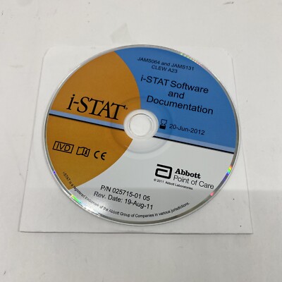 Abbott i-STAT CLEW A23 software CD-2012 | eBay