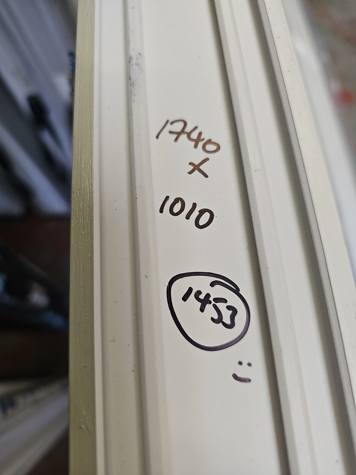 upvc double glazed window Pebble Grey On White pvc 1740x1005 (1453 ...