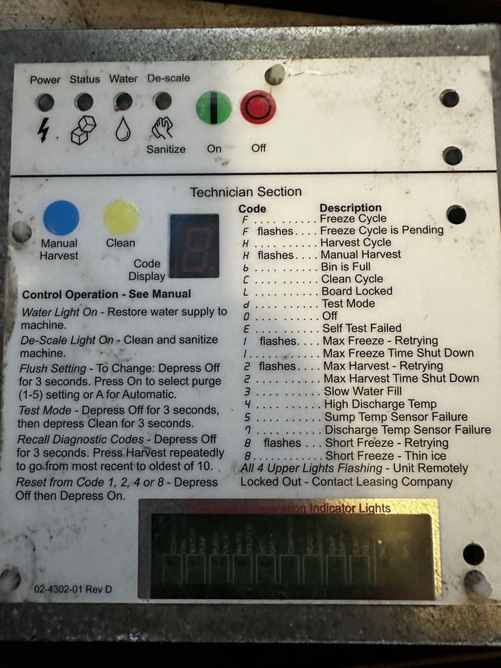 Scotsman Control Board 11-0621-21 Rev J | eBay