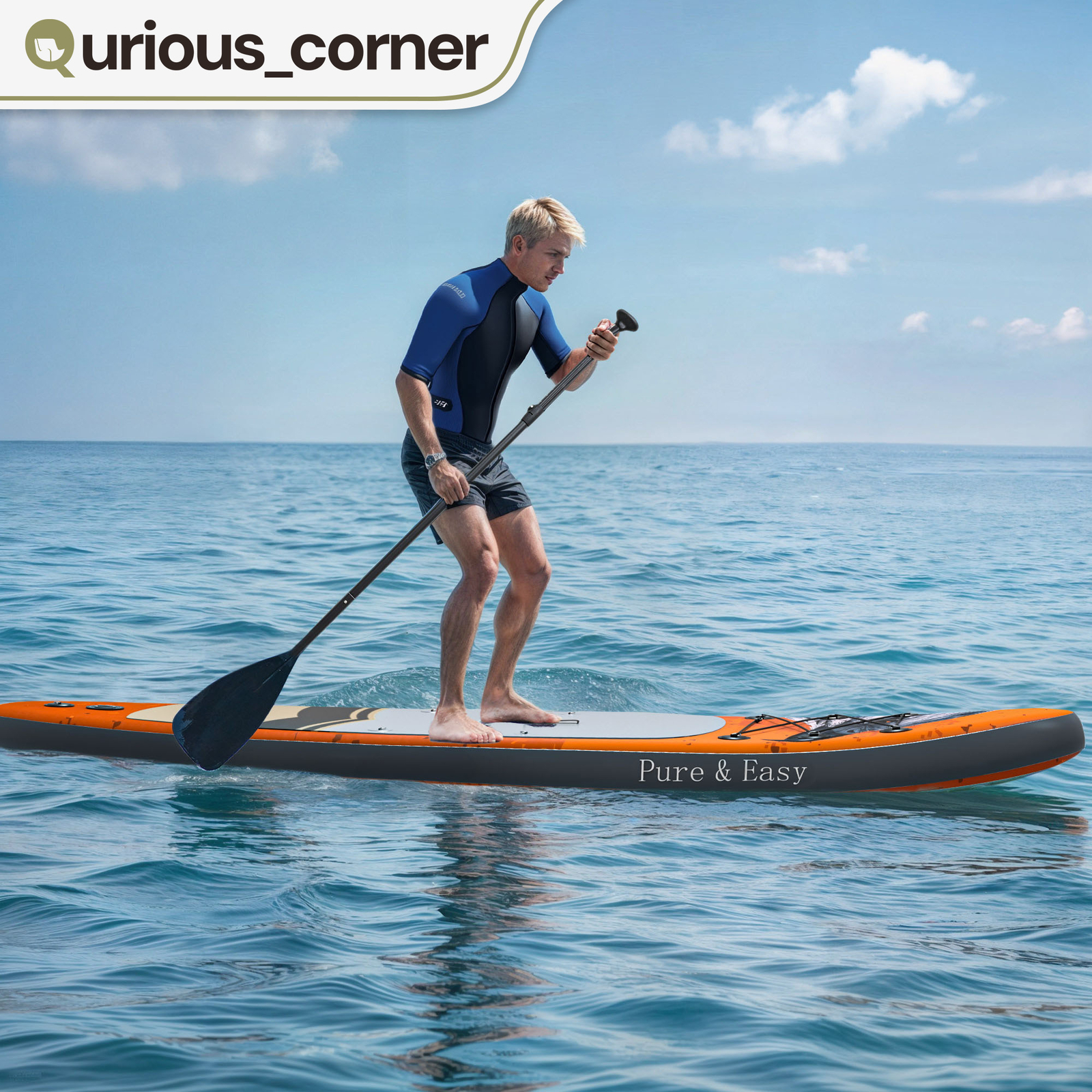 Stand Up Surfing Paddleboard 11' x 2.8' Floating PVC Board FREE Accessories