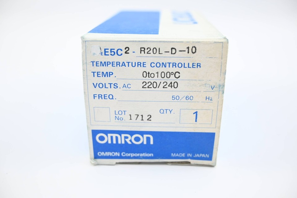 Omron Temperatur Controller 0-100°C 220/240 VAC ( E5C2-R20L-D-10 ...