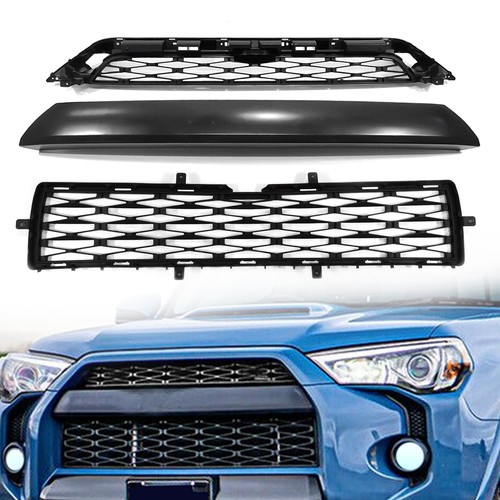 For 2014-2019 Toyota 4Runner TRD/SR5 Front Bumper Upper & Lower Grille ...