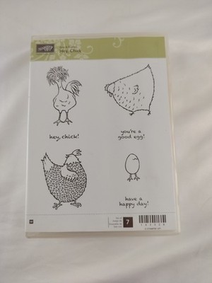 Stampin' Up! Hey, Chick Wood Stamp Set 7 Stamps 143328 | eBay