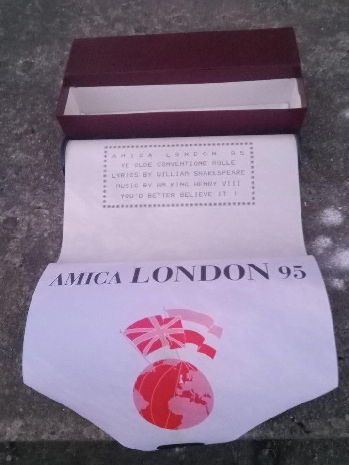 Modern Release Perforetur Player Piano Roll #CS 20023 Amica 1995 ...