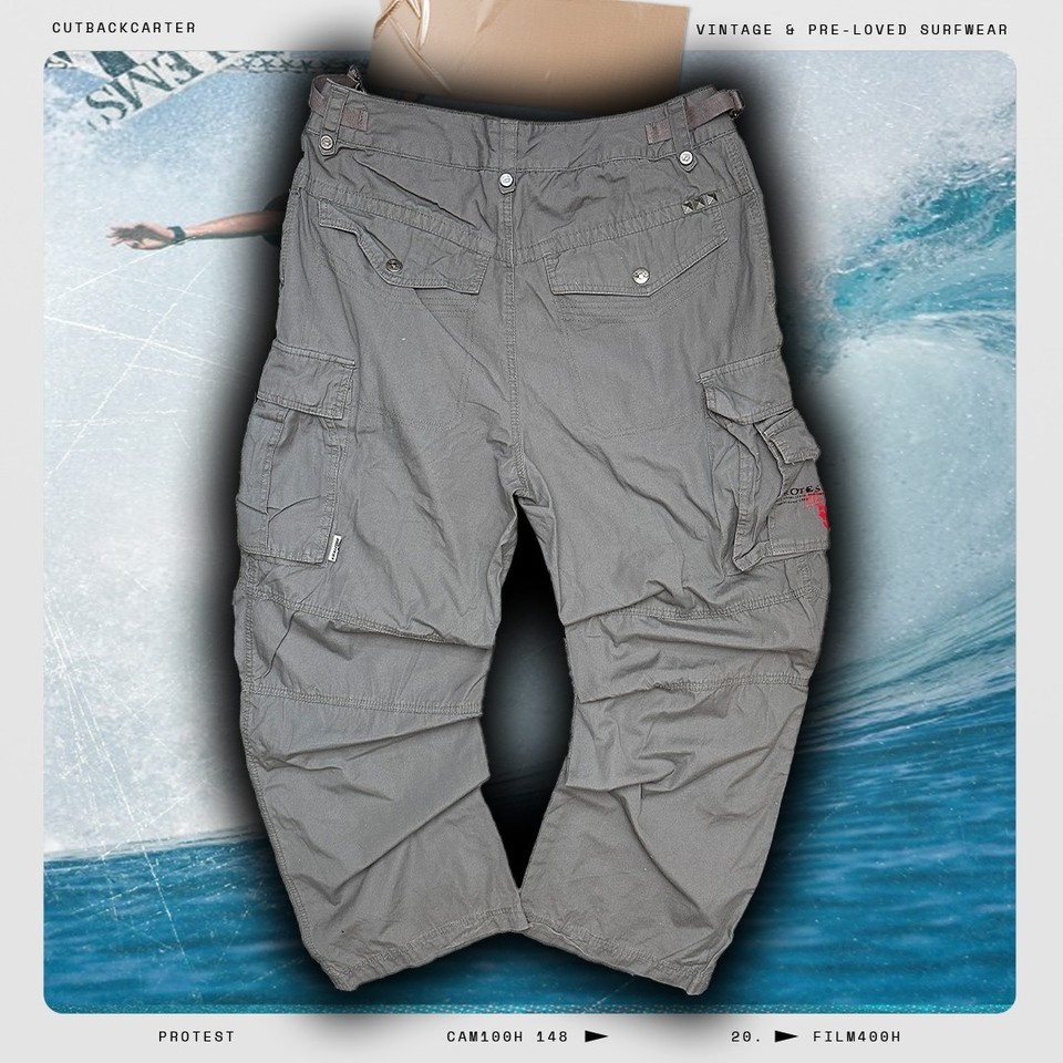 Y2K Protest Trousers Cargo 00s Wide Fit Vintage Skater Skate Surfwear ...