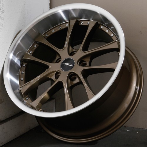 4-New 18" ARC AR5 Wheels 18x8.5/18x9.5 5x114.3 35/30 Bronze Staggered ...