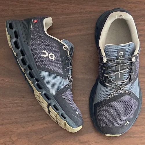 On Cloudstratus Womens 10 Navy/Dust Cushion Running Shoes Walking ...