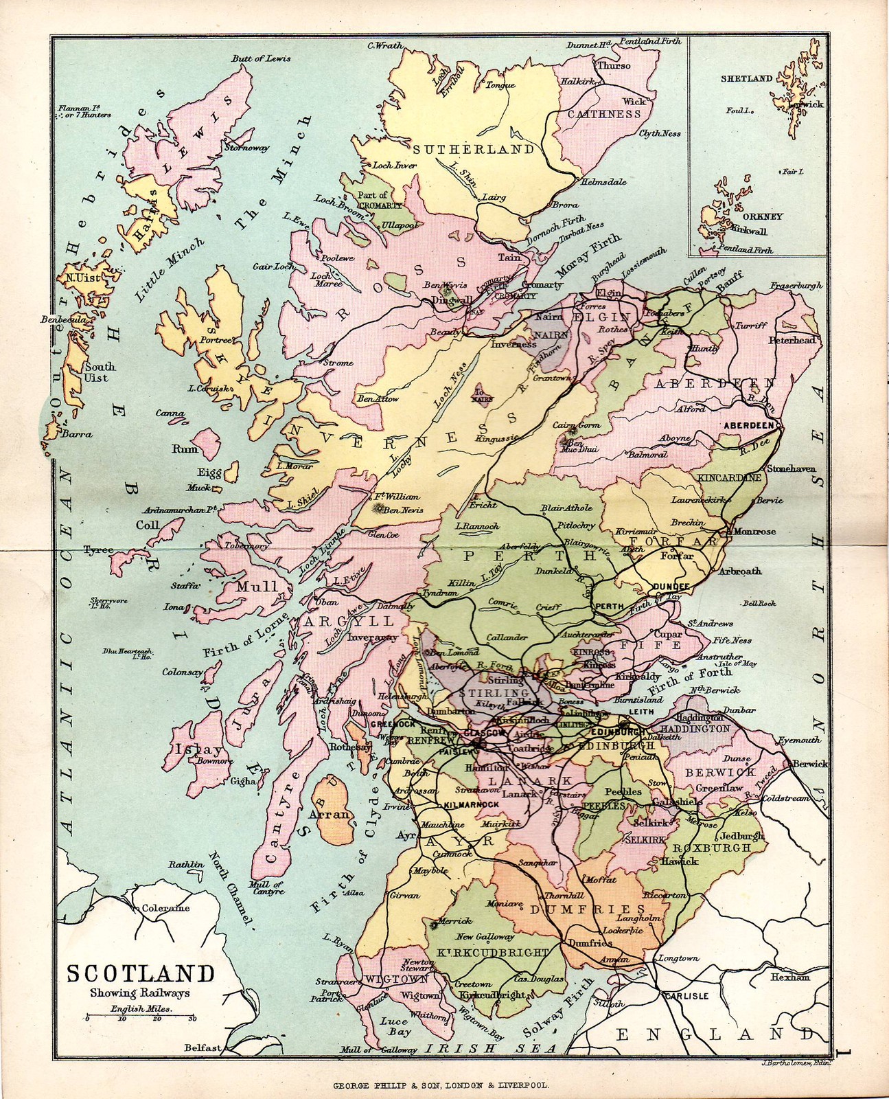 Map Of Scottish Counties