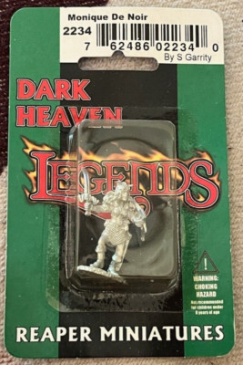 Monique De Noir female metal MINIATURE Dark Heaven Legends Reaper ...