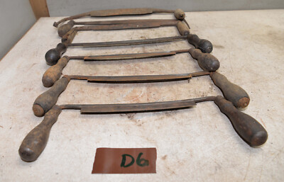 7 antique Draw knives spoke bark shave collectible woodworking knife ...