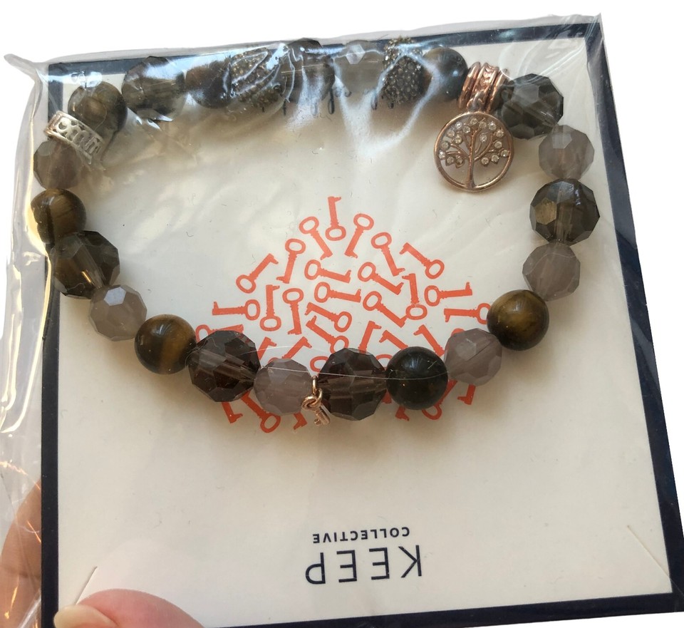 Keep Collective Bracelet Mantra Beads - Smokey Brown - Family Tree ...