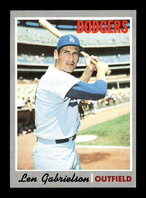 Len Gabrielson 1970 Topps MLB Baseball #204 Los Angeles Dodgers Set ...