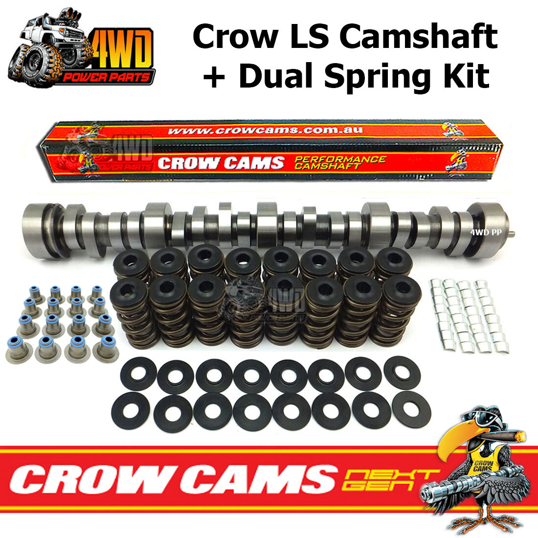 Crow Cams Holden V8 LS1 GEN3 3 Bolt Supercharger Camshaft & Spring Kit ...
