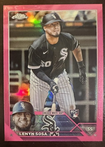 2023 Topps Chrome Lenyn Sosa Pink Refractor Rookie RC #114 White Sox | eBay