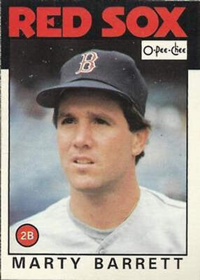 #314 Marty Barrett - Boston Red Sox - 1986 O-Pee-Chee Baseball | eBay