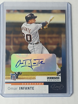 2004 LEAF SECOND EDITION OMAR INFANTE AUTO AUTOGRAPH BASEBALL | eBay