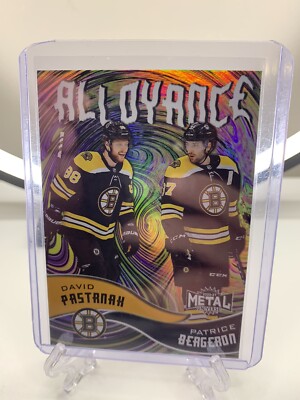 David Pastrnak/Patrice Bergeron Metal Universe Alloyance 2020-2021 # ...