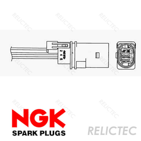 Oxygen O2 Lambda Sensor Audi:A6,A4,A5,Q5 06E906265S 06E906265S ...