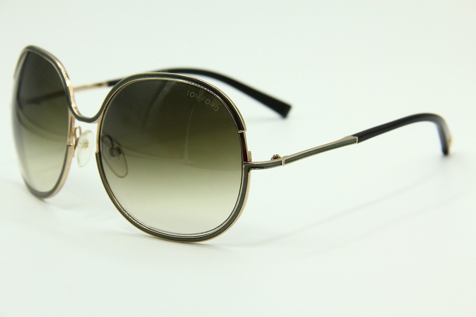TOM FORD TF 118 28P ALEXANDRA GOLD GRADIENT AUTHENTIC SUNGLASSES 59-16W ...