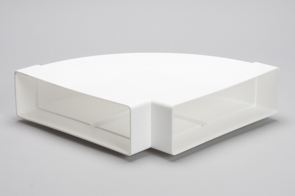 Flat Rectangular Kitchen Ducting 204x60 Extractor Fan Heat Recovery ...