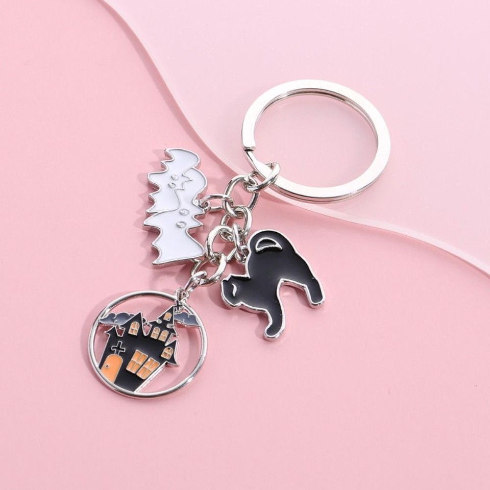 Bat Drop Oil Key Chain Halloween Element Graphic Key Fob Key Chain ...