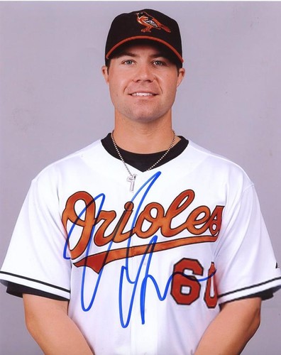 J.R. HOUSE BALTIMORE ORIOLES SIGNED AUTOGRAPHED POSED 8X10 PHOTO W/COA ...