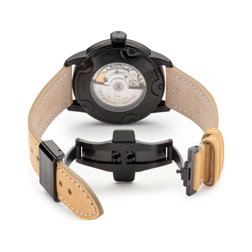 Eterna Eternity Adventic Date Men's Swiss Made Automatic Slim Watch ...