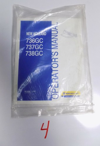 New Holland 736GC 737GC 738GC Rotary Cutter Operators Manual 84144050 ...