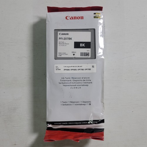 Canon PFI-207BK Black Original Ink Tank 300ML 8789B001 [AA] EXP 2020 ...