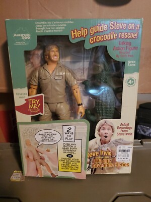 Steve Irwin Talking Action Figure new | eBay