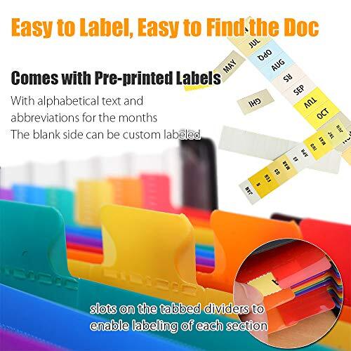 TriMagic Accordian File Folder Organizer, Alphabetical Expanding Filing ...
