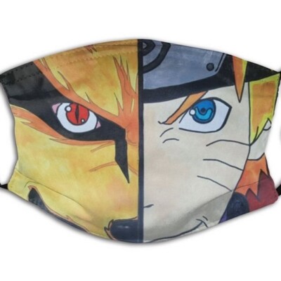 Naruto/Kurama Adjustable Face Mask / Face Covering (our ref AHM0013 ...