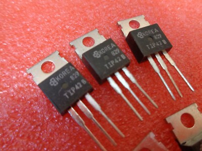 TIP42 + TIP42B + TIP41A + TIP32A + TIP29 = 5 TRANSISTORS, ALL TO220 ...
