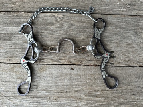 Horse Tack - 5 1/2” Molly Powell Reinsman Chain Mouth Port Gag Western ...
