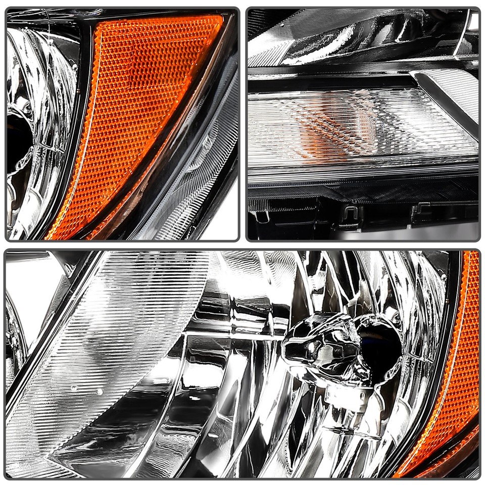 Headlights Assembly For Nissan For Sentra 2016-2019 Black Housing Pair ...