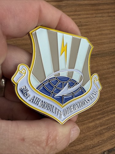 521st Air Mobility Operations Wing AMOW Commander Challenge Coin # 521 ...