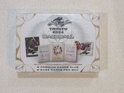 2024 Leaf Trinity MLB Baseball Factory Sealed Hobby Trading Card Box 6 ...