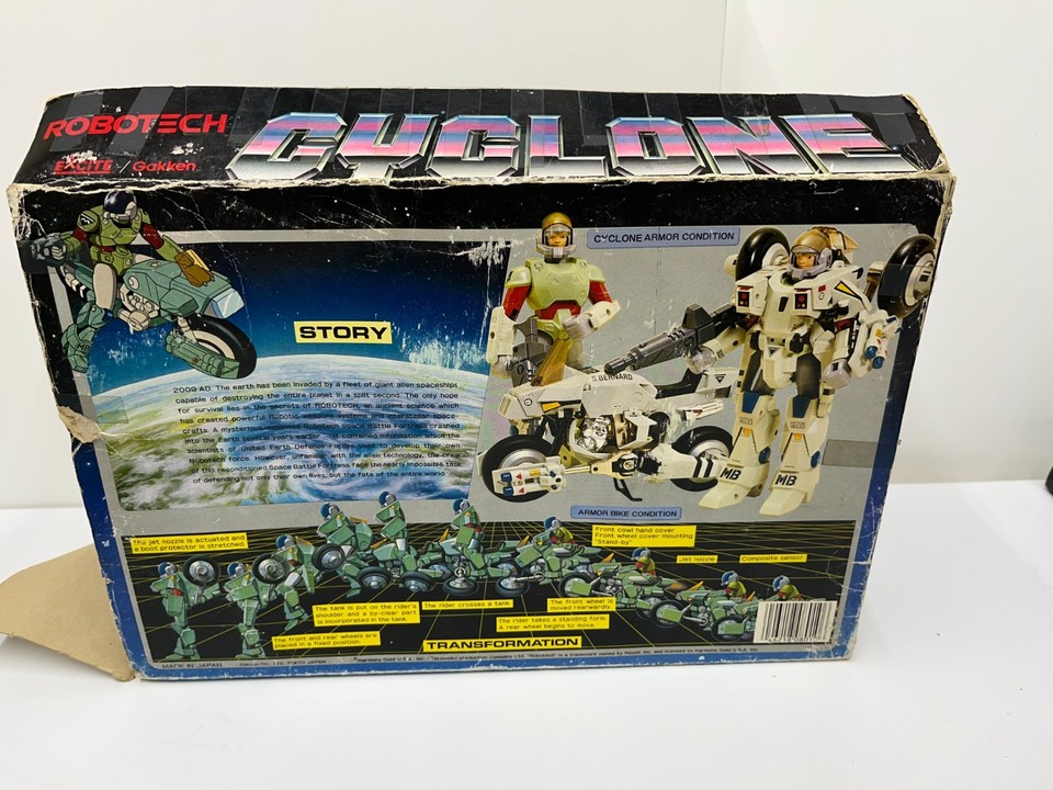 Robotech Cyclone Armor Bike Scott Benard Gakken Vintage VR-052F | eBay