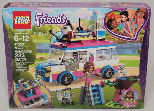 LEGO 41333 Olivia's Mission Vehicle Friends Zobo robot Vega cat map ...