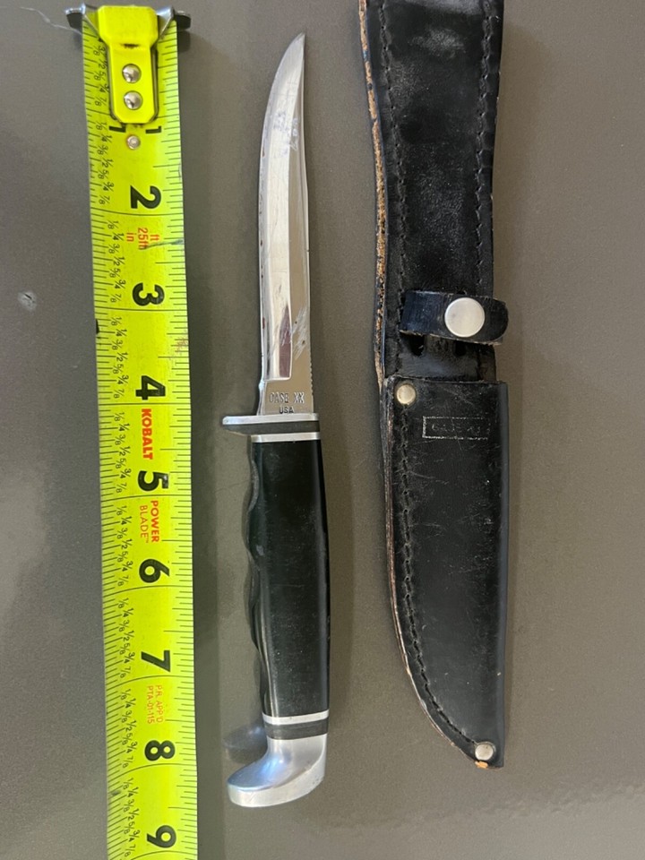 Vintage case fixed blade knife with leather sheath | eBay