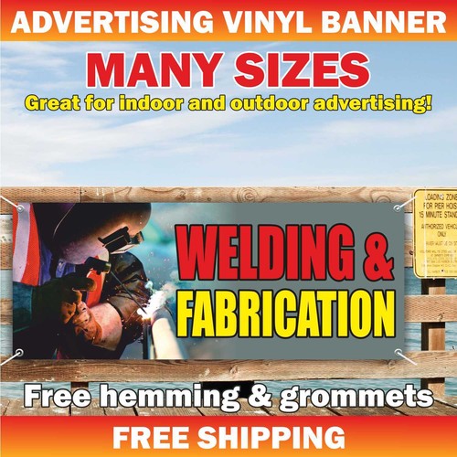 WELDING & FABRICA Advertising Banner Vinyl Mesh Sign welder welding ...
