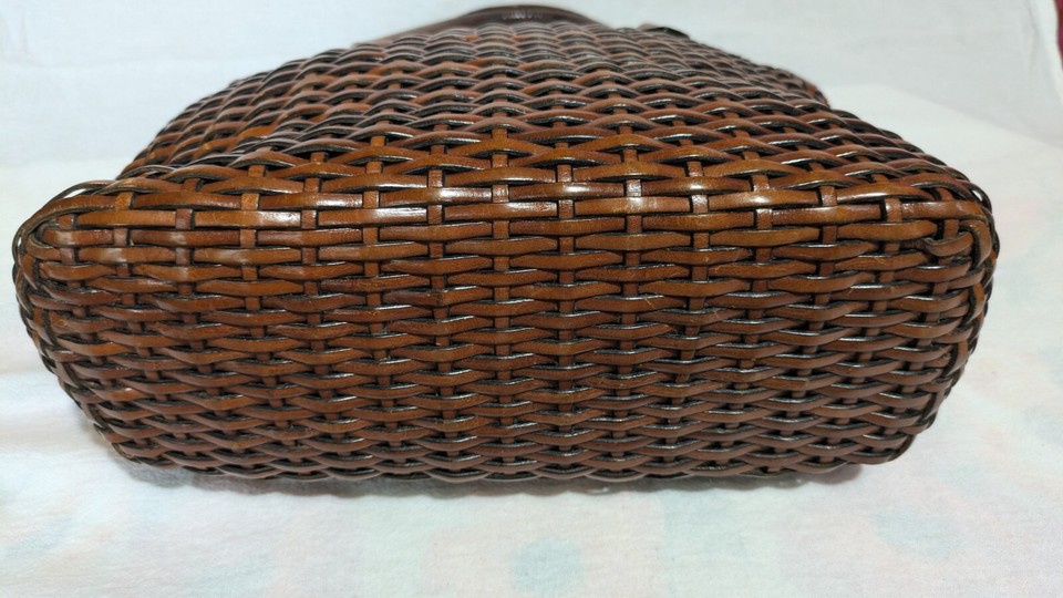 Women's purse handbag Talbots brown woven leather EUC vintage | eBay