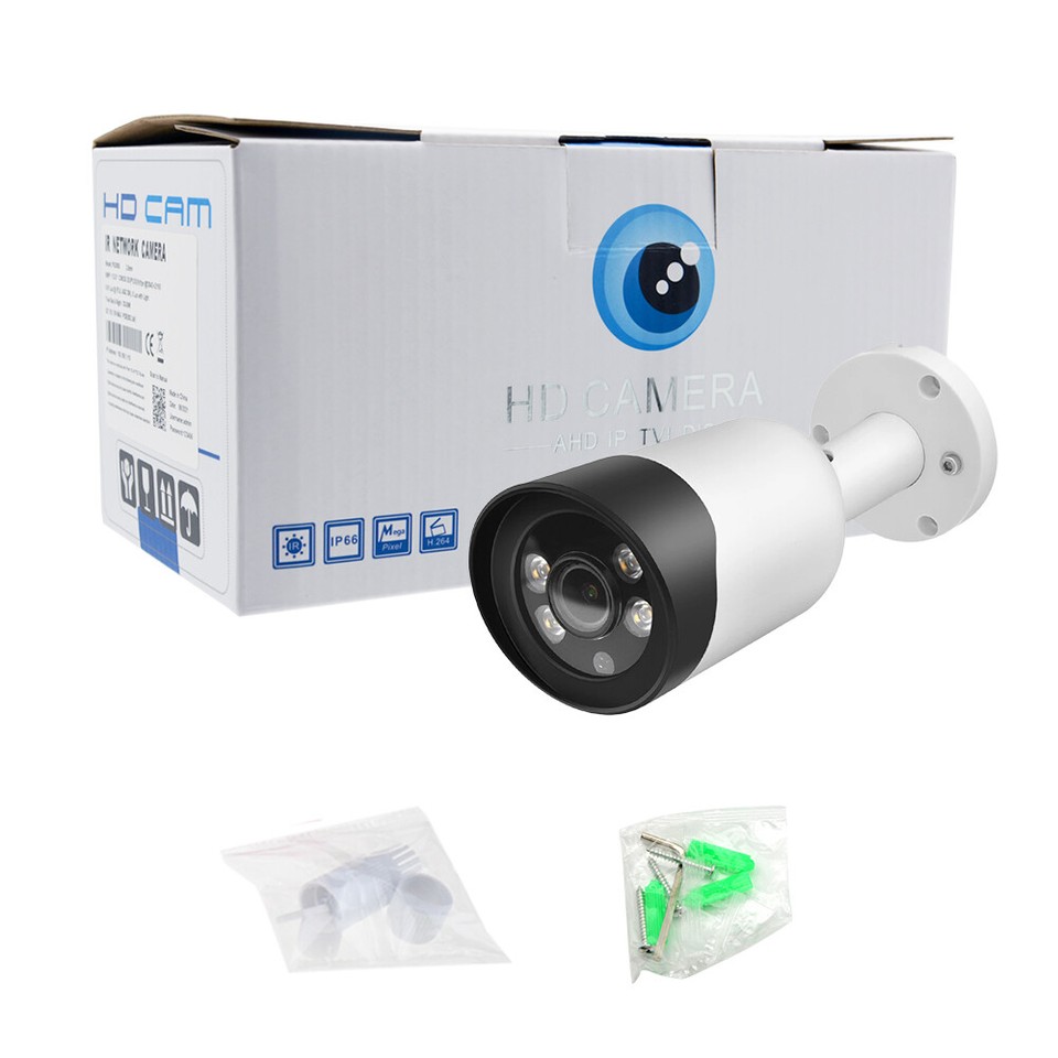 4P 4K Hikvision Compatible 8MP Full Color PoE MIC IP Camera PG2087C ...