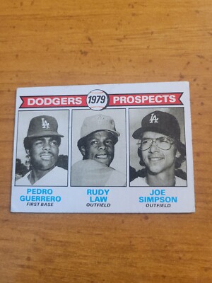 1979 Topps Dodgers Prospects - Pedro Guerrero/Rudy Law/Joe Simpson ...
